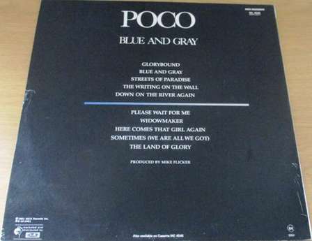 Pop Rock - POCO Blue and Gray 1981 South African Pressing LP VINYL ...