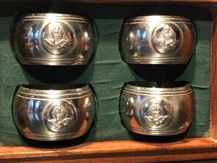 Other War Memorabilia - A box set of four WW2 Solid British Royal ...