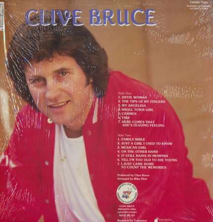 Pop - CLIVE BRUCE - Tips of my Fingers - South African Vinyl Album ...