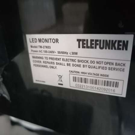 Monitors - **LIQUIDATION ITEM*TELEFUNKEN LED FLATSCREEN MONITOR WITH ...