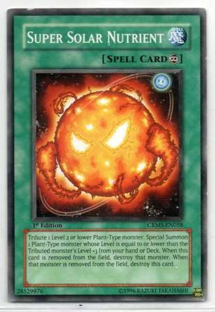 Trading Cards - Yu-Gi-Oh! - Super Solar Nutrient - 1st Ed/Common ...