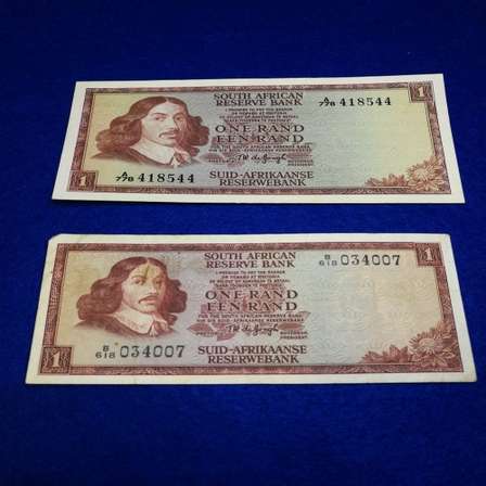 TW de Jongh - South African Reserve Bank ONE RAND note was sold for R9 ...