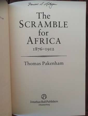 Africana - The Scramble for Africa by Thomas Pakenham was listed for ...