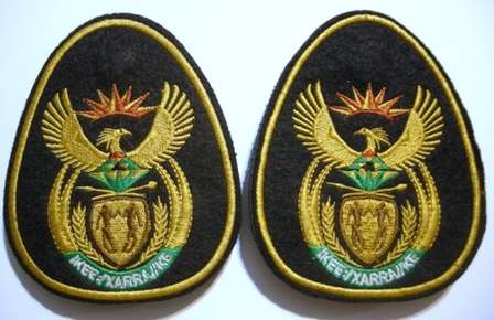 South African Army - SANDF Warrant Officer Class 1 Rank Insignia Pair ...