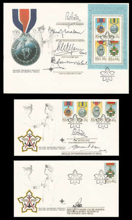 Republic of South Africa - 3 x R.S.A. Signed covers. Constand Viljoen ...