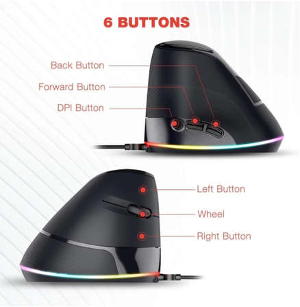 Mice - BRAND NEW!!! Vertical Mouse - Eliminate Hand Fatigue When ...