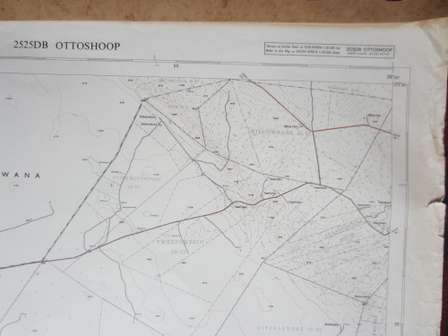 Maps - Trig Survey Map of Ottoshoop (Bophuthatswana) 2525DB - Scale 1: ...