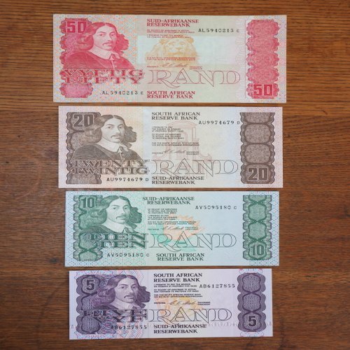 CL Stals - South Africa CL Stals Notes Set, R5 Five Rand, R10 Ten Rand ...