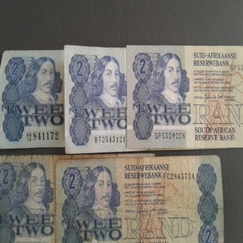 GPC de Kock - 13 OLD VAN RIEBEECK RSA BANKNOTES.BID 1 TAKING 13. was ...