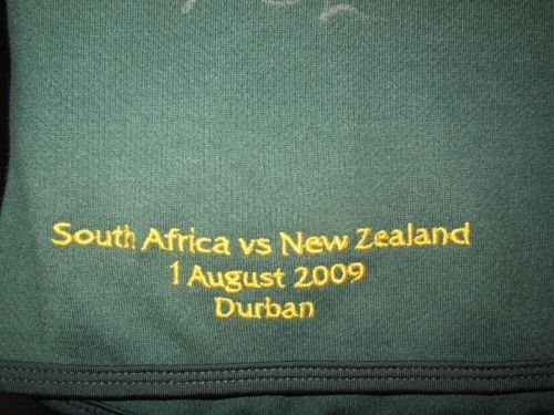 Sporting Memorabilia - Springbok Rugby Jersey and Cap 2009 - Signed was ...