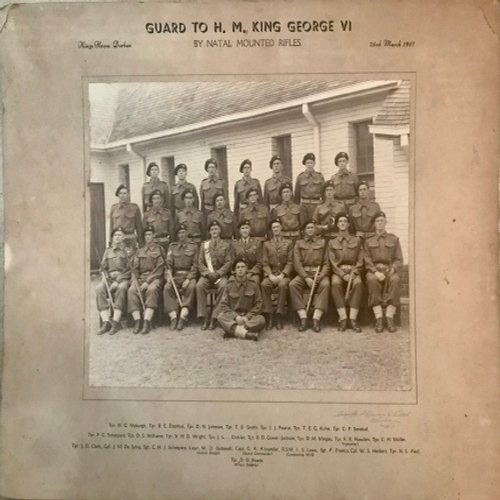 Photos - Guard to H.M.King George VI Natal Mounted Rifles 23 March 1947 ...
