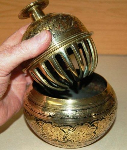 Brass - Magnificent Rare Large Vintage Elephant Claw Bell with ...