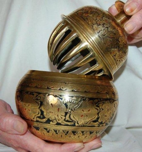 Brass - Magnificent Rare Large Vintage Elephant Claw Bell with ...