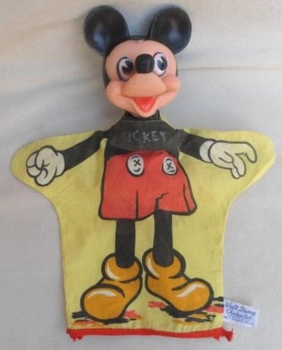 Vintage Toys - A VINTAGE EARLY 1960's MICKEY MOUSE HAND PUPPET STILL ...