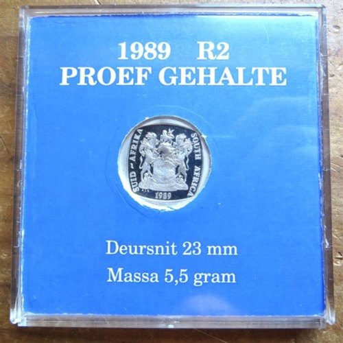 Two Rand - 1989 Proof R2 in SA Mint Capsule was listed for R175.00 on ...