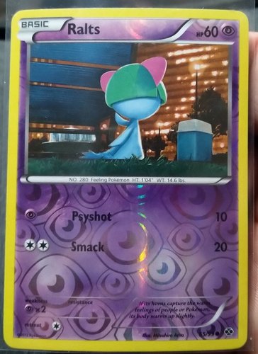 Trading Cards - POKEMON CARDS - Ralts - 55/99 - Reverse Holo Black and ...