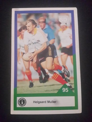 Sporting Memorabilia - 1992 Sports Deck Trading Cards # 95 Helgaard Muller was sold for R10.00 ...