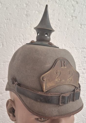 Headgear - WW1 GERMAN KAISER ERSATZ MATERIAL PICKELHAUBE HELMET for ...