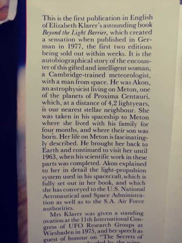 Africana - Beyond The Light Barrier - Elizabeth Klarer was listed for ...