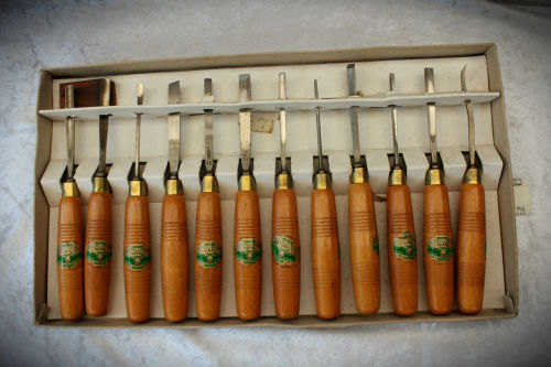 Art Equipment - Vintage Henry Taylor Tools-12 Piece WoodCarving ...