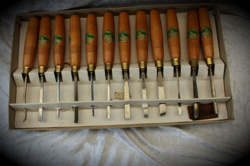 Art Equipment - Vintage Henry Taylor Tools-12 Piece WoodCarving ...