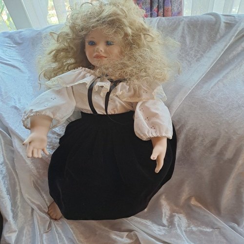 Dolls - Porcelain Doll by Rubert 1992-The Doll Artworks -one foot was ...