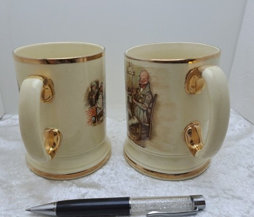 English Porcelain - Vintage Pair of Arthur Wood Porcelain Tankards No ...