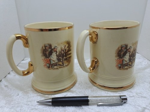 English Porcelain - Vintage Pair of Arthur Wood Porcelain Tankards No ...