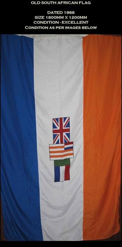 South African Army - OLD SOUTH AFRICAN FLAG - DATED 1988 (SIZE ...