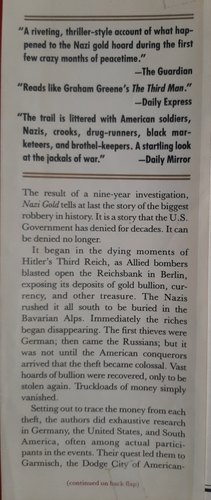 Books - Nazi Gold - Author: Ian Sayer and Douglas Botting was listed ...