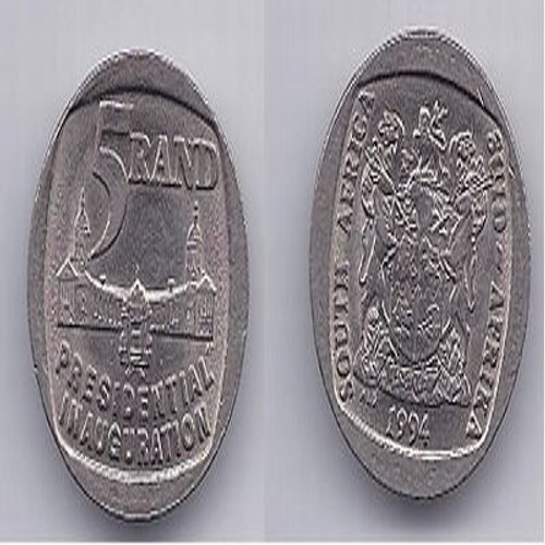 Inauguration R5 - Mandela coins, Presidential Inauguration, R5 coin was ...