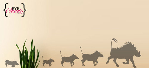 Wall Decals - Cute african warthogs Vinyl Sticker Decal Wall Art ...