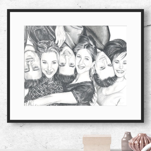 Drawings - The Cast of FRIENDS TV Show Drawing was listed for R750.00 ...