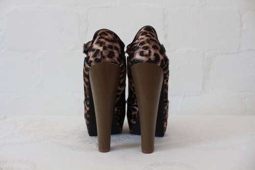 Heels - *NEW* LEOPARD PRINT PLATFORM HIGH HEELS SHOES - SIZE 5 was sold ...