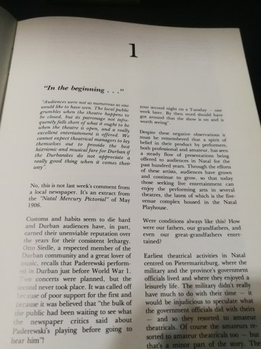 Africana - THE LONG ROAD That Led Towards the NATAL PLAYHOUSE by ...