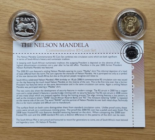 Collections & Sets - Nelson Mandela Commemorative R5 Coin Set. for sale ...