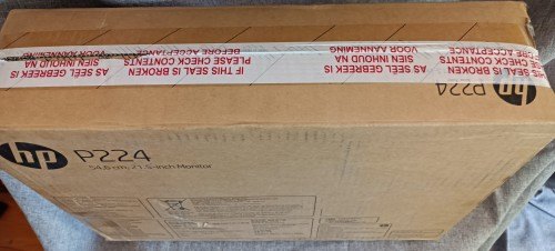 Monitors - New in Box HP P224 21.5-inch Full HD LED Monitor, Power Cord ...