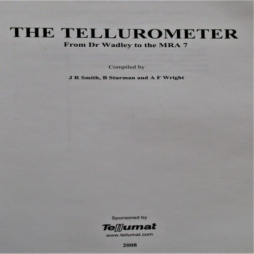 Reference - THE TELLUROMETER FROM DR WADLEY TO THE MRA7 FIRST EDITION ...