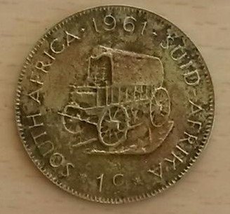 One Cent - 1961 SA error 1c. Ultra thin and ultra light. Weight 3.53gm ...
