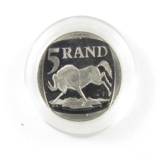 2000 R5 - NELSON MANDELA PROOF 5R COIN - YEAR 2000 - SOUTH AFRICAN MINT CO. was sold for R21.00 ...