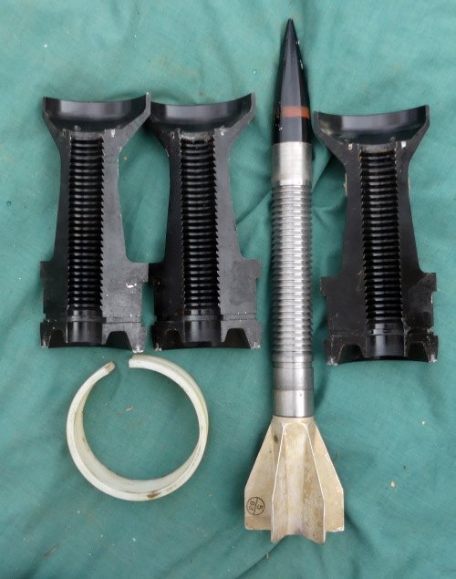 Other War Memorabilia - 105mm APFSDS-T (TRACER) Anti Tank Shell -- Used ...