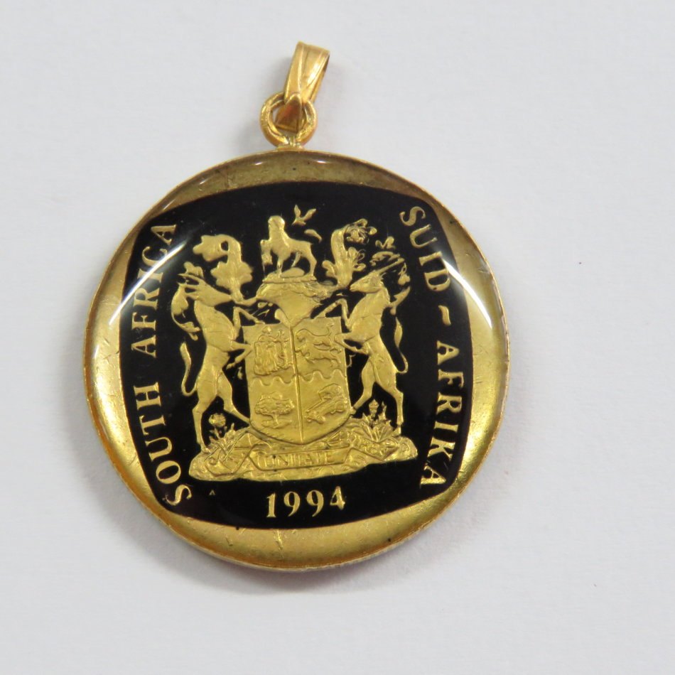 Five Rand - 1994 South Africa Presidential Inauguration 5 rand - gilded ...