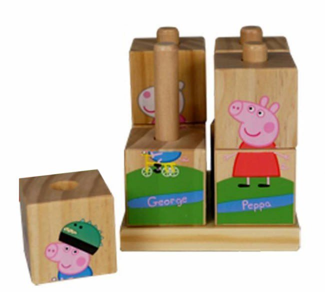 Animals - Peppa Pig Wooden Stacking Puzzles was sold for R51.00 on 16 ...