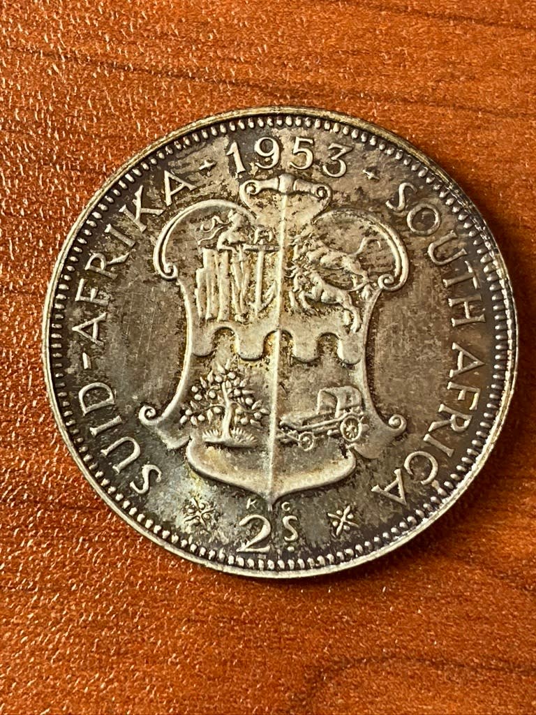Two Shillings - 1953 *** 2 Shilling *** top coin, rich colouring and ...