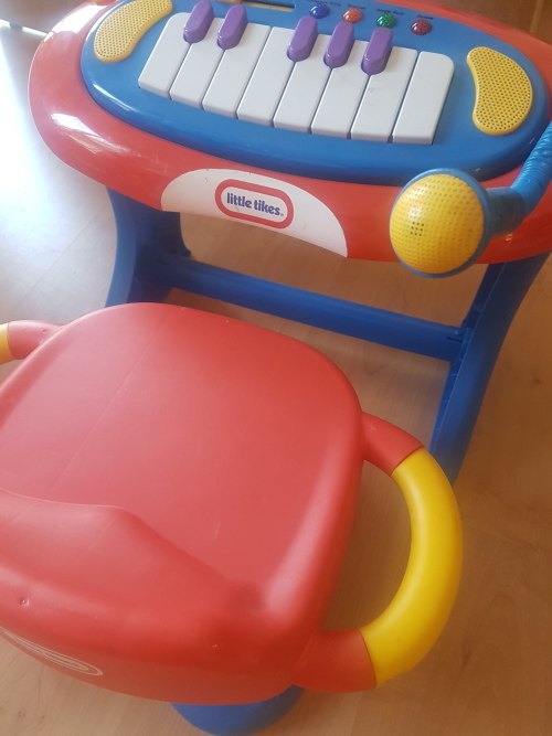 Music Sets - Little Tikes Keyboard with Microphone & Stool was listed ...