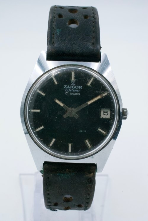 Men's Watches - Zaigot Lifetimer Chrome plated men's vintage watch ...