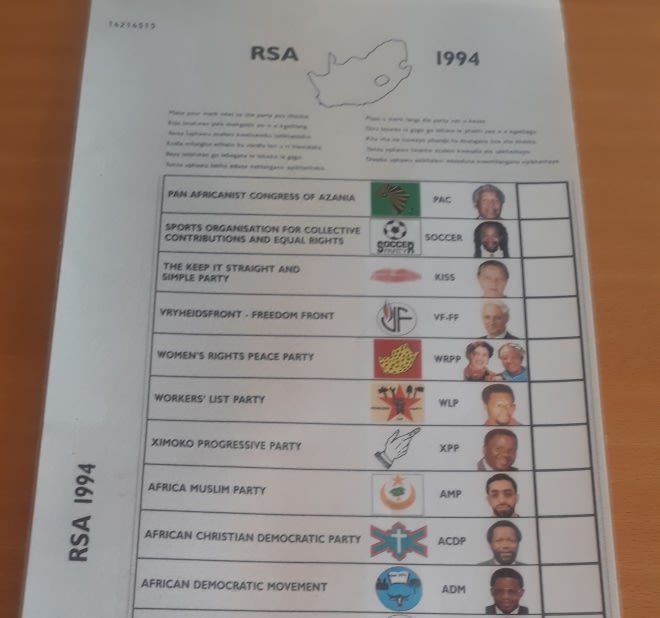 Documents - First Democratic Election: 1994 R.S.A. Official National ...