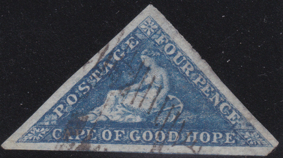 Cape of Good Hope - Cape of Good Hope 1864 SACC15a(SG19a) 4d BLUE CV ...