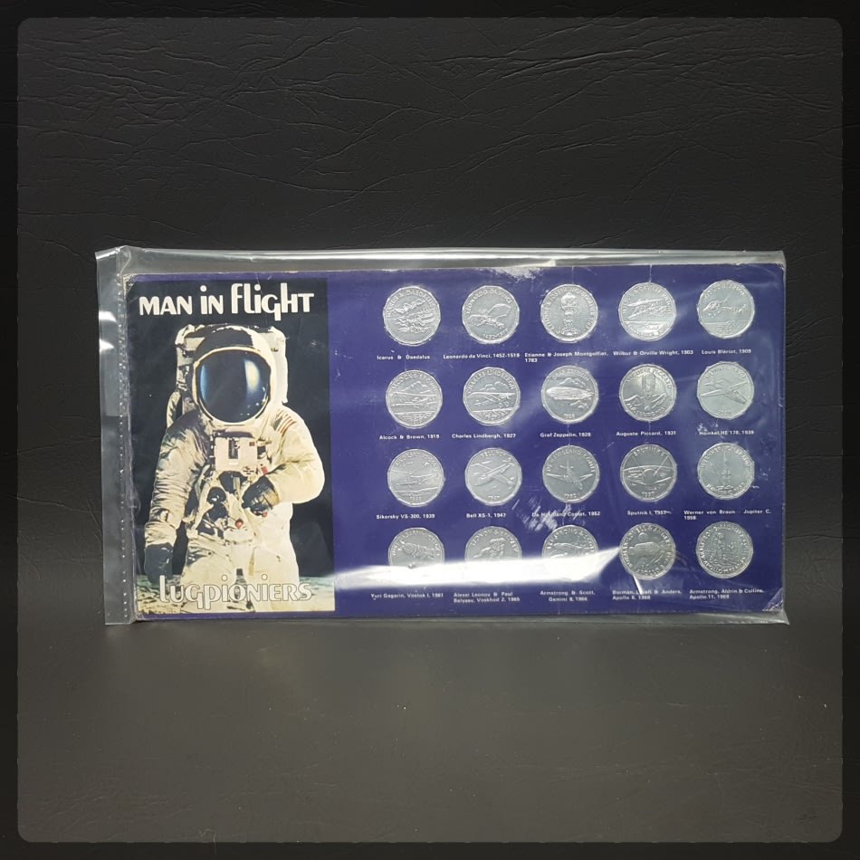 Tokens - RARE!!! Complete Vintage Shell Man in Flight Token Collection ...