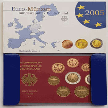 Europe - 2005 German Coin Set Euro Munzen Bundesrepublik Deutschland as ...